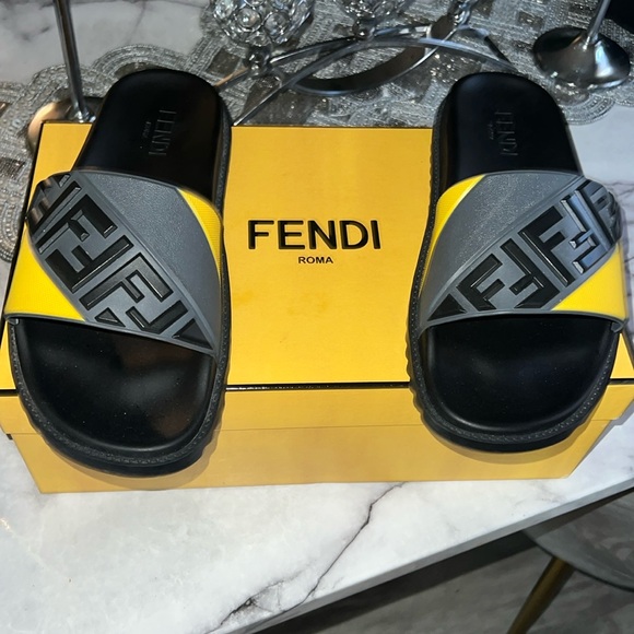 Fendi | Shoes | Authentic Mens Fendi Slides | Poshmark